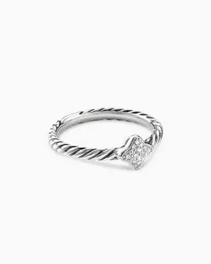 David Yurman Cable Collectibles® Pavé Quatrefoil Ring - Diamond