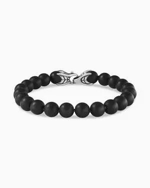 Men's Black Stone Bracelets