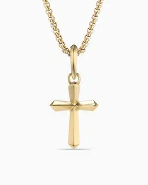 David Yurman Cross Amulet In 18k Yellow Gold - All 18k Yellow Gold