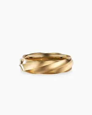 David Yurman Cable Edge Band Ring - 18k Gold Recycled