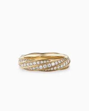 David Yurman Cable Edge Band Ring - Diamond