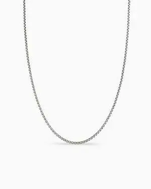 David Yurman Box Chain Necklace - Sterling Silver/14k Yellow Gold