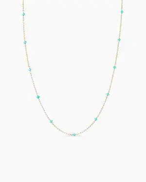 David Yurman Cable Collectibles® Bead And Chain Necklace - Turquoise
