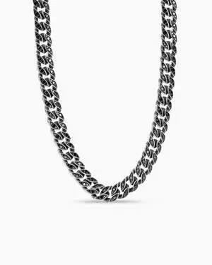 David Yurman Curb Chain Necklace - Black Diamond