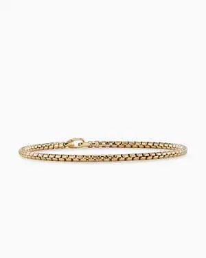 David Yurman Dy Bel Aire Box Chain Bracelet - All 18k Yellow Gold