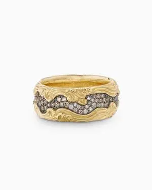 David Yurman Waves Band Ring - Cognac Diamond
