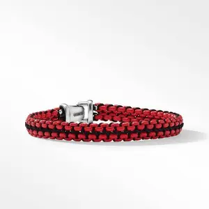 David Yurman David Yurman Woven Bracelet Red Black