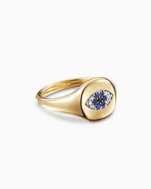 David Yurman Cable Collectibles® Evil Eye Ring - Light Blue Sapphire