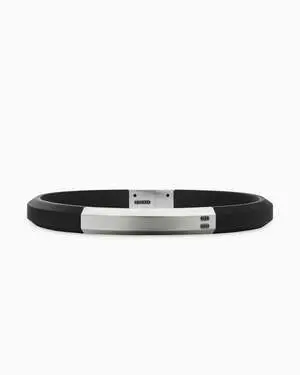 David Yurman Streamline® Id Bracelet - Black Rubber