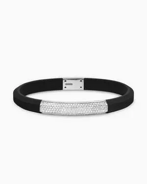 David Yurman Streamline® Id Bracelet - Diamond Rubber
