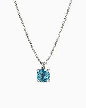 David Yurman Chatelaine® Pendant Necklace - Hampton Blue Topaz