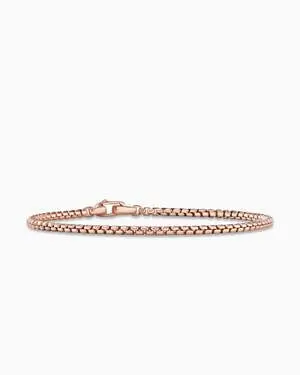 David Yurman Box Chain Bracelet - 18k Rose Gold