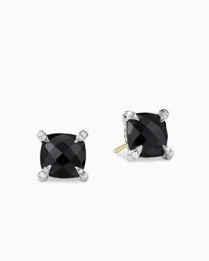 David Yurman Chatelaine Stud Earrings - Black Onyx