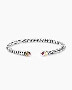 David Yurman Classic Cable Bracelet With - Garnet