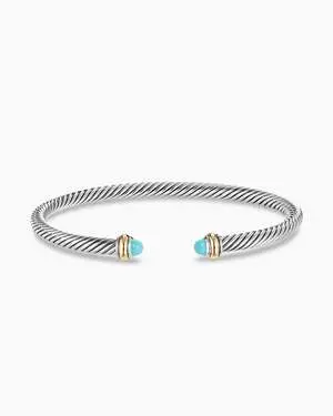 David Yurman Classic Cable Bracelet With - Turquoise