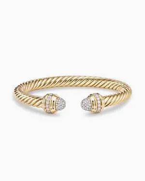David Yurman David Yurman Cablespira® Bracelet In 18K Yellow Gold With Diamonds Diamond