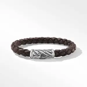 David Yurman Chevron Bracelet - Brown Rubber