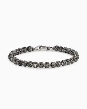 David Yurman Spiritual Beads Bracelet With Tiger’s Eye And Cognac Diamonds - Black Diamond