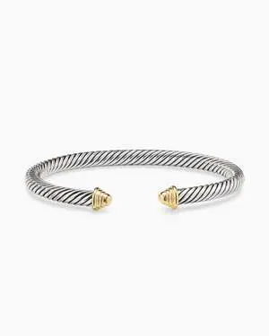 David Yurman Classic Cable Bracelet - Sterling Silver/14k Yellow Gold