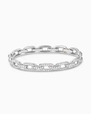 David Yurman Stax Chain Link Bracelet - Diamond
