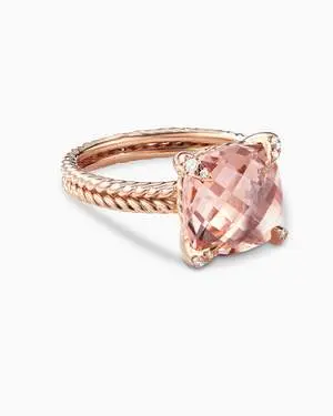 David Yurman Chatelaine® Ring With And Diamonds - Morganite