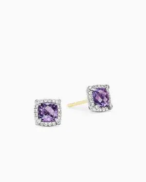 David Yurman Petite Chatelaine Stud Earrings - Amethyst