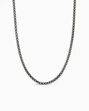 David Yurman Box Chain Necklace - Silver/pvd Coated Silver