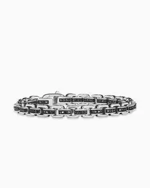 David Yurman Box Chain Bracelet - Black Diamond