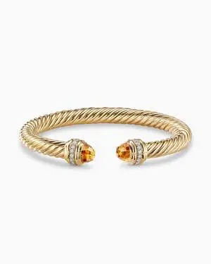 David Yurman David Yurman Cablespira® Bracelet With Diamonds Citrine