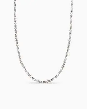 David Yurman Box Chain Necklace - Sterling Silver/14k Yellow Gold