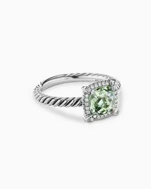 David Yurman Petite Chatelaine® Ring With And Diamonds - Prasiolite