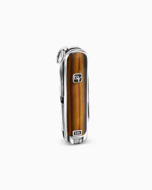 David Yurman Streamline® Inlay Swiss Army® Knife In Sterling Silver With - Tigers Eye