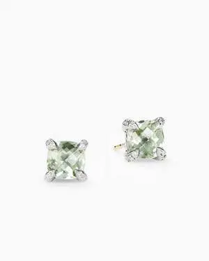 David Yurman David Yurman Petite Chatelaine Stud Earrings Prasiolite