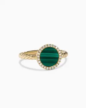 David Yurman Petite Dy Elements® Ring - Malachite