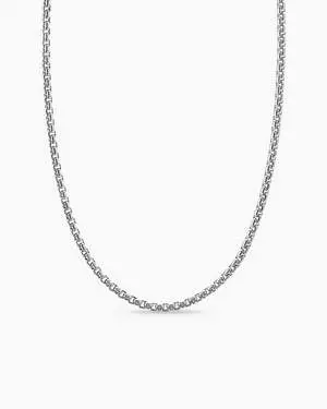 David Yurman David Yurman Platinum Box Chain Necklace Platinum