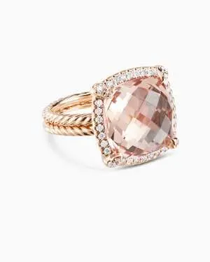 David Yurman Chatelaine® Ring With And Diamonds - Morganite