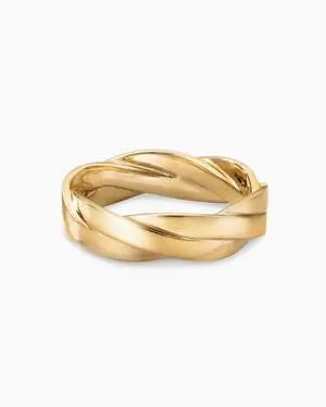 David Yurman Dy Helios™ 18k Yellow Gold Band Ring - All 18k Yellow Gold