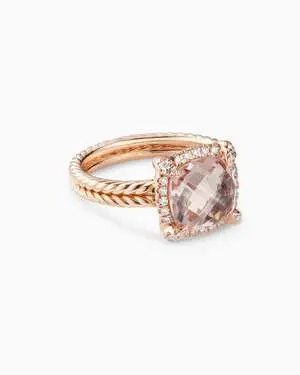 David Yurman Chatelaine® Ring With And Diamonds - Morganite