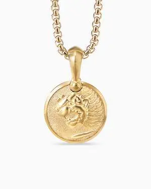 David Yurman Petrvs Lion Amulet In 18k Yellow Gold - All 18k Yellow Gold