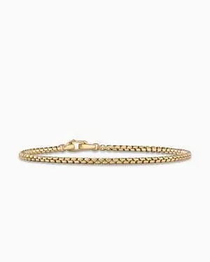 David Yurman 18k Yellow Gold Box Chain Bracelet - All 18k Yellow Gold