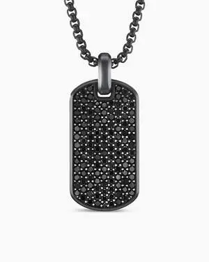 David Yurman Chevron Tag - Black Diamond