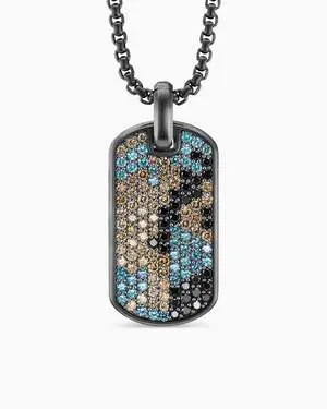 David Yurman David Yurman Chevron Tag Black/cognac Diamonds