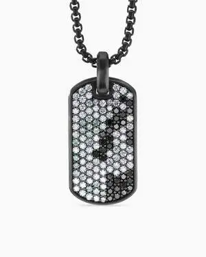 David Yurman David Yurman Chevron Tag Diamonds/sapphires