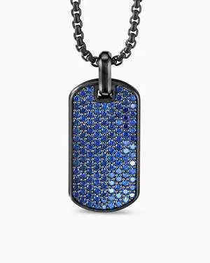 David Yurman Chevron Tag - Sapphire