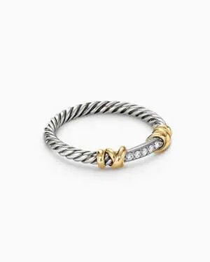 David Yurman Petite Helena Wrap Band Ring - Diamond