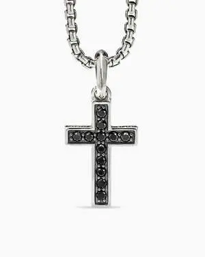 David Yurman Pavé Cross Pendant - Black Diamond