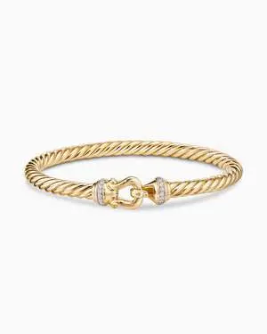 David Yurman Buckle Cablespira® Bracelet With Diamonds - Diamond