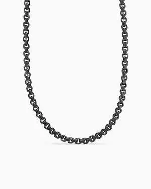 David Yurman Box Chain Necklace - Stainless Steel/sterling Silver