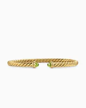 David Yurman Cablespira® Flex Bracelet With Emeralds - Peridot