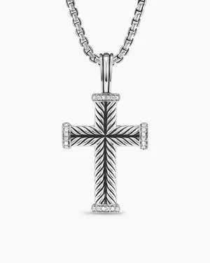 David Yurman Chevron Cross Pendant - Diamond